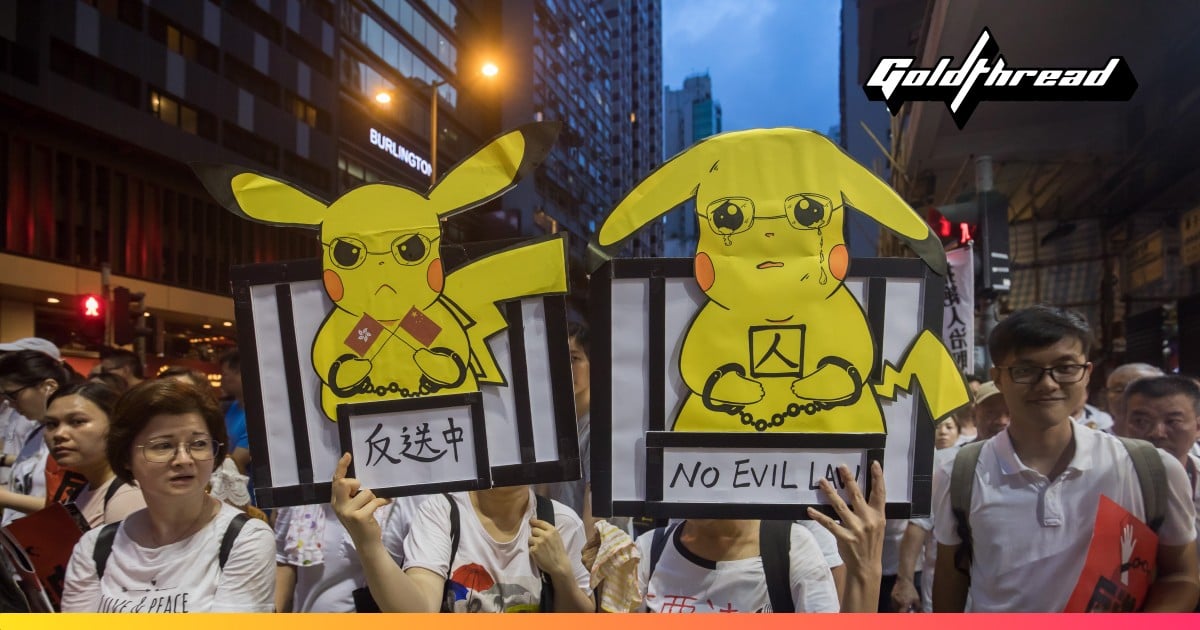 Hong Kong protest: Why Pikachu was at the march | Goldthread