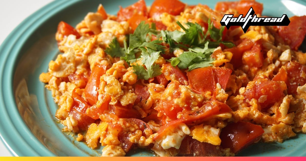How to make Chinese tomato and egg stir-fry | Goldthread