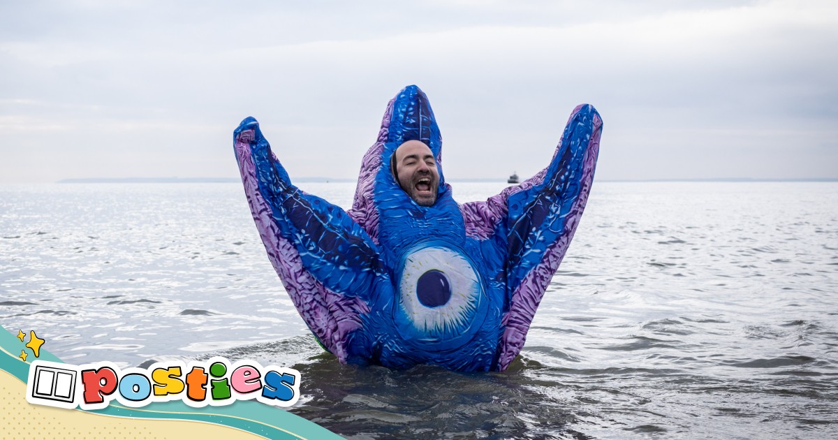 Write a fun caption for this cool dive into the new year | South China ...