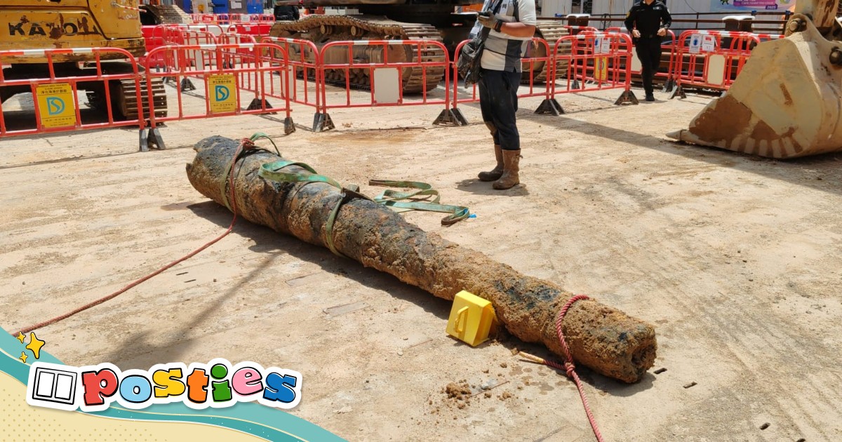 Historic British cannon unearthed in Tsim Sha Tsui construction site ...