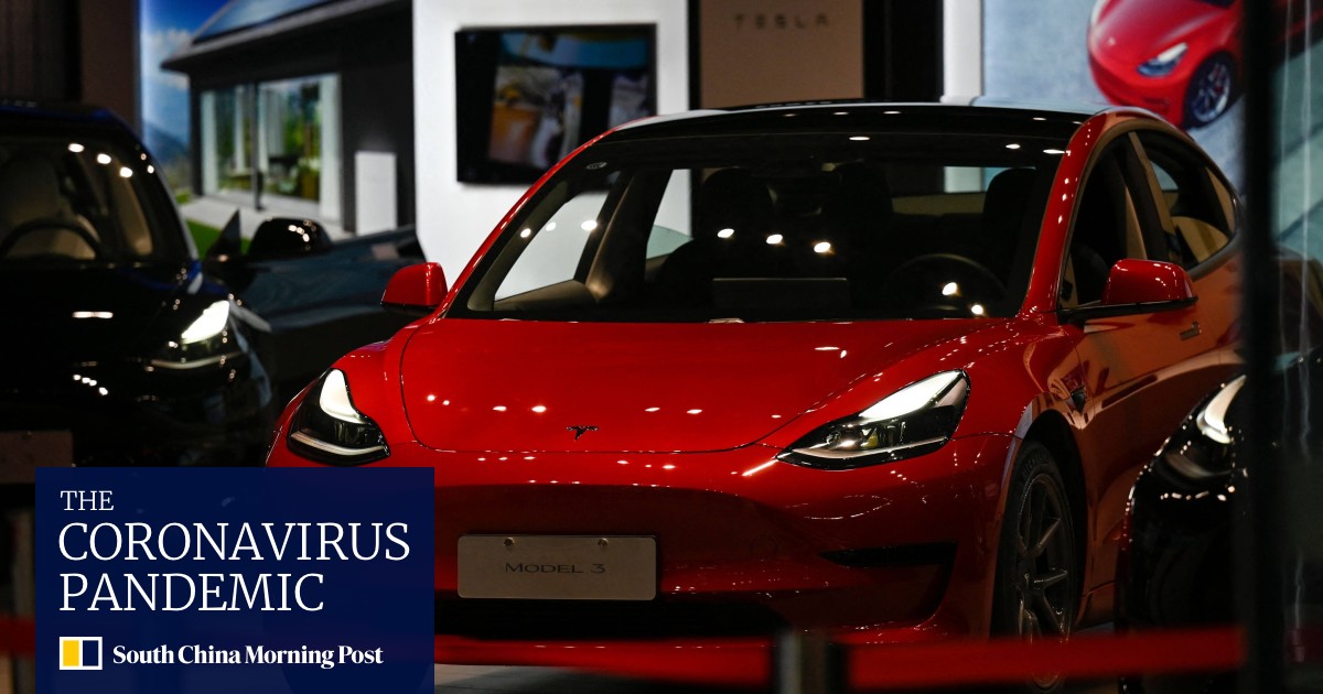 Coronavirus: Tesla halts Shanghai production again as logistics issues ...