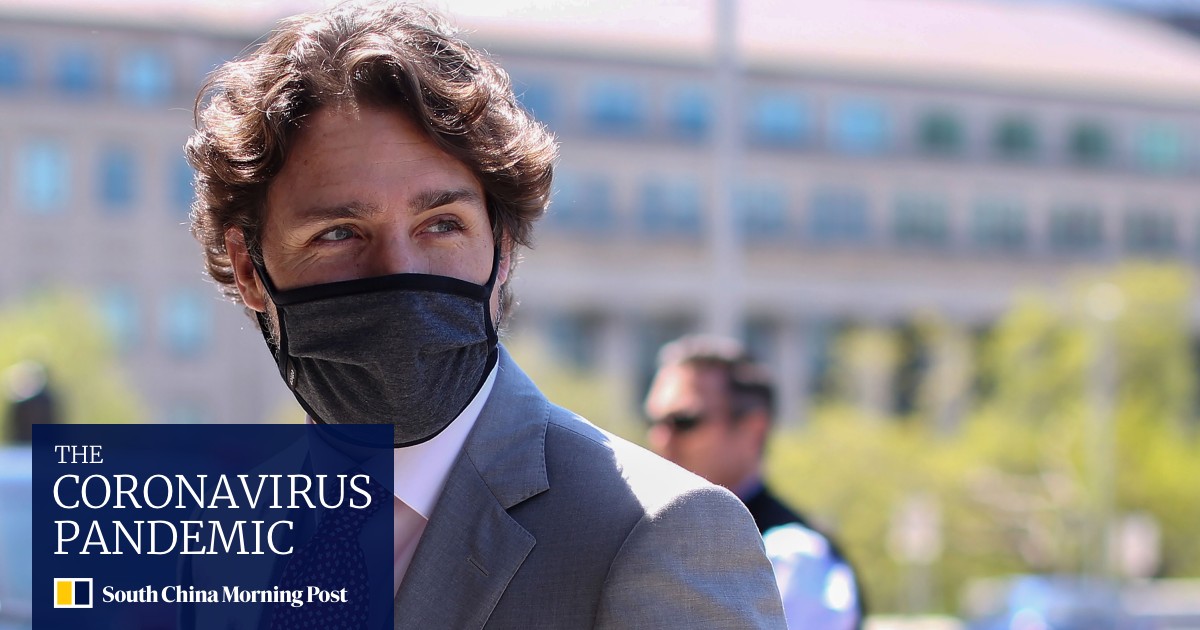 Coronavirus: Justin Trudeau dons face mask as Canada urges public to do ...