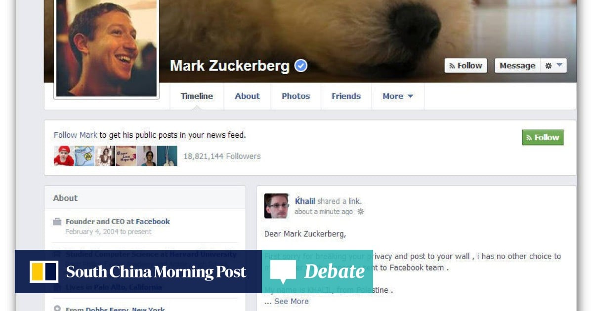 Mark Zuckerberg Facebook Profile