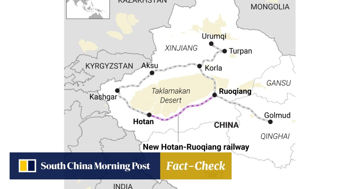 Xinjiang Desert Map