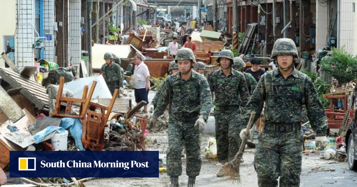 Drenched once, Taiwan braces for return of tropical cyclone Tembin ...