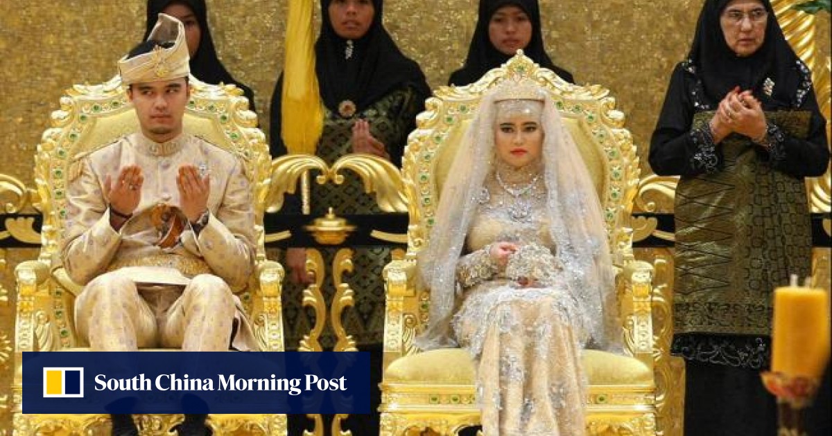 Sultan of Brunei's daughter marries in a lavish and elaborate ceremony ...