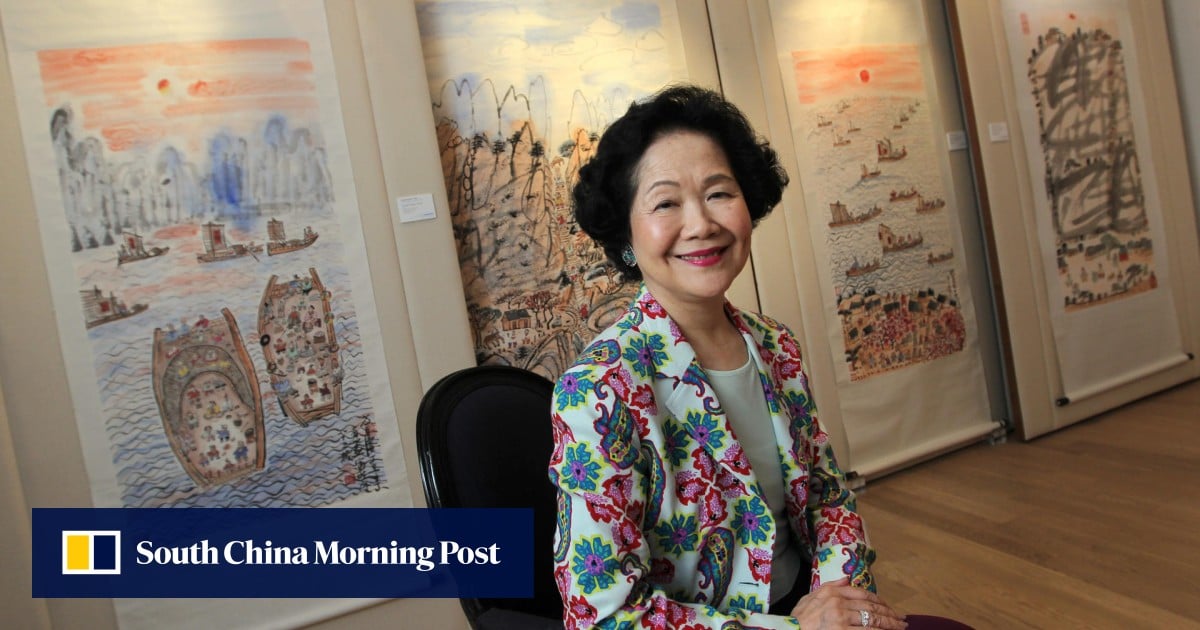 Works by Anson Chan's artist mother, Fang Zhaoling, on sale at art fair ...