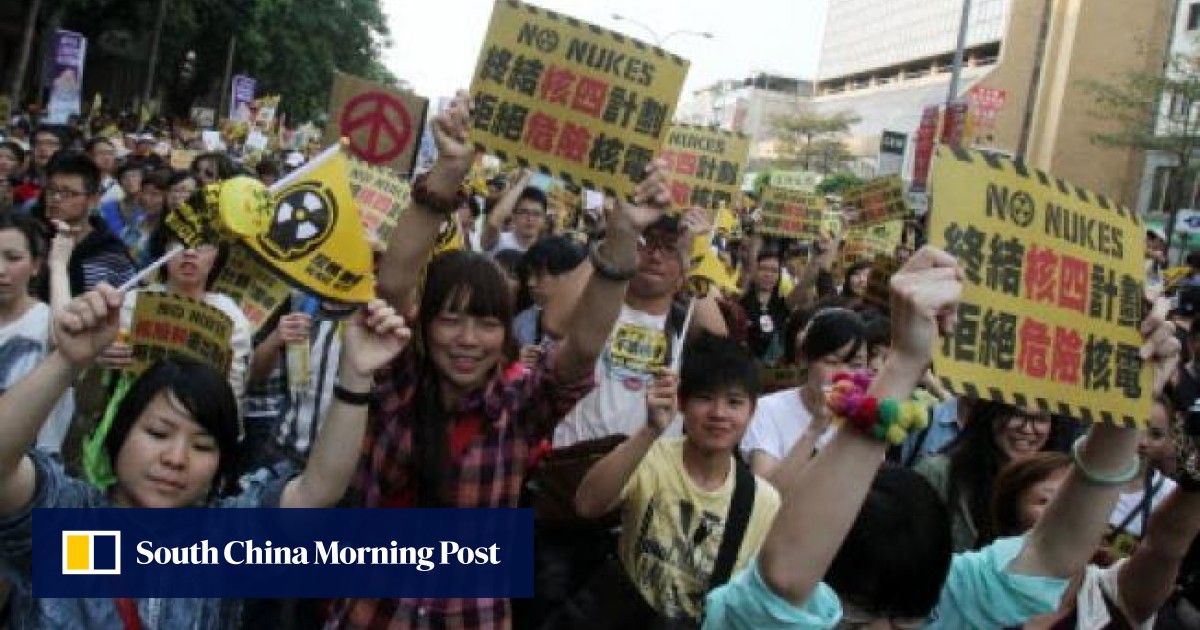 Taiwanese protest against nuclear power plant | South China Morning Post