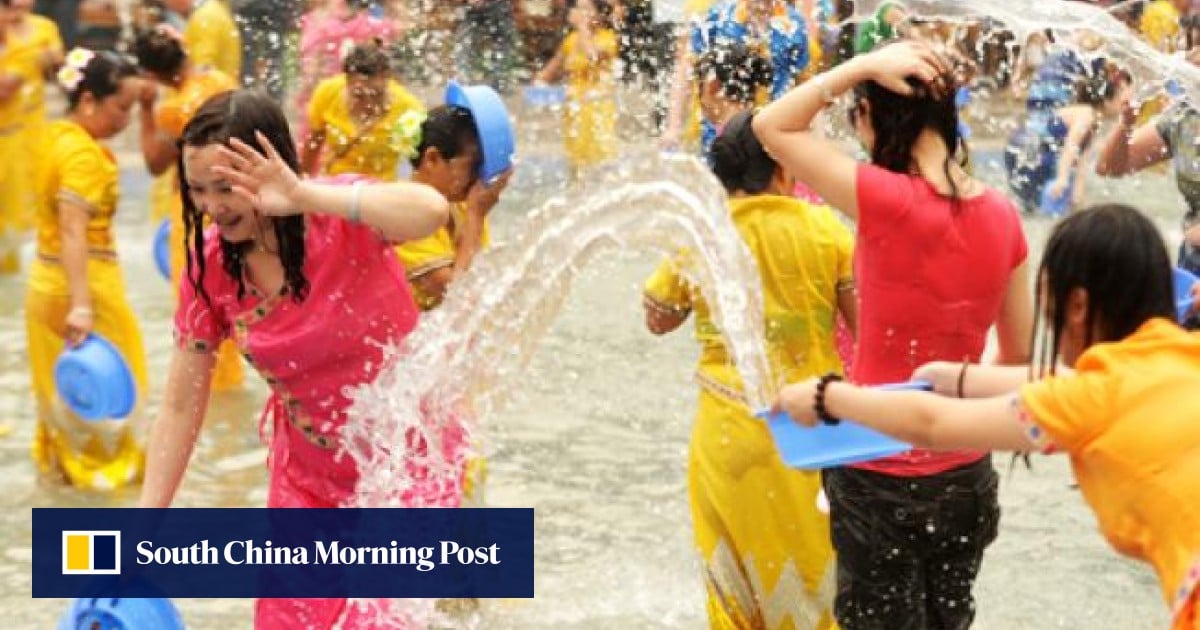 Thousands take part in Jinghong water battle | South China Morning Post