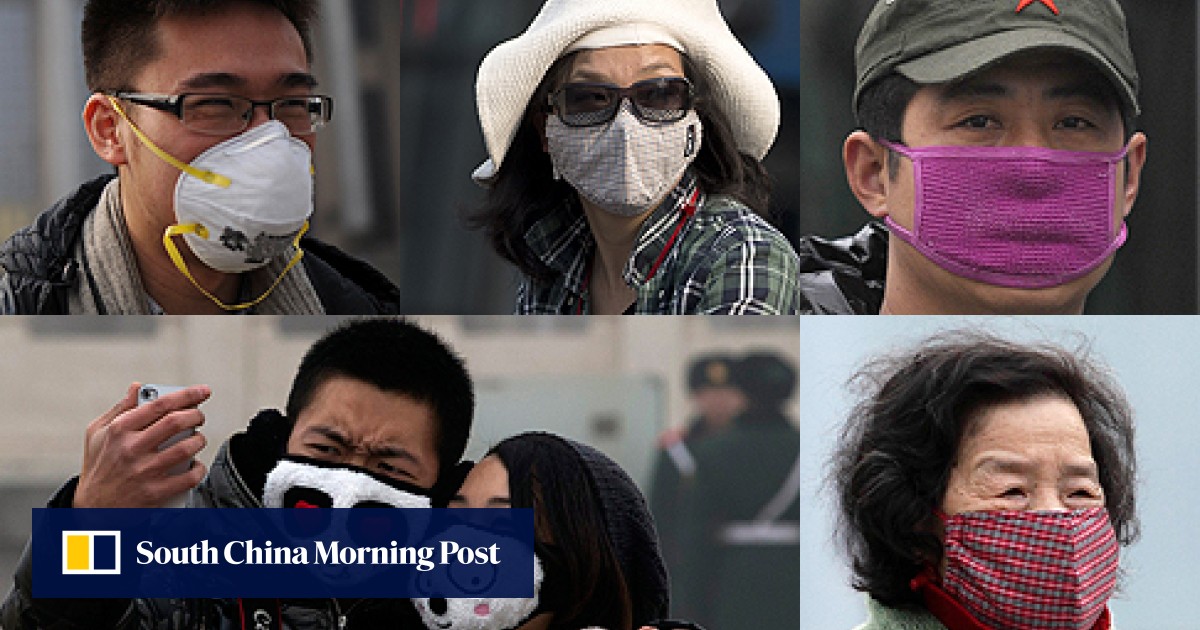 Fashion-forward face masks a big hit in China amid soaring air ...