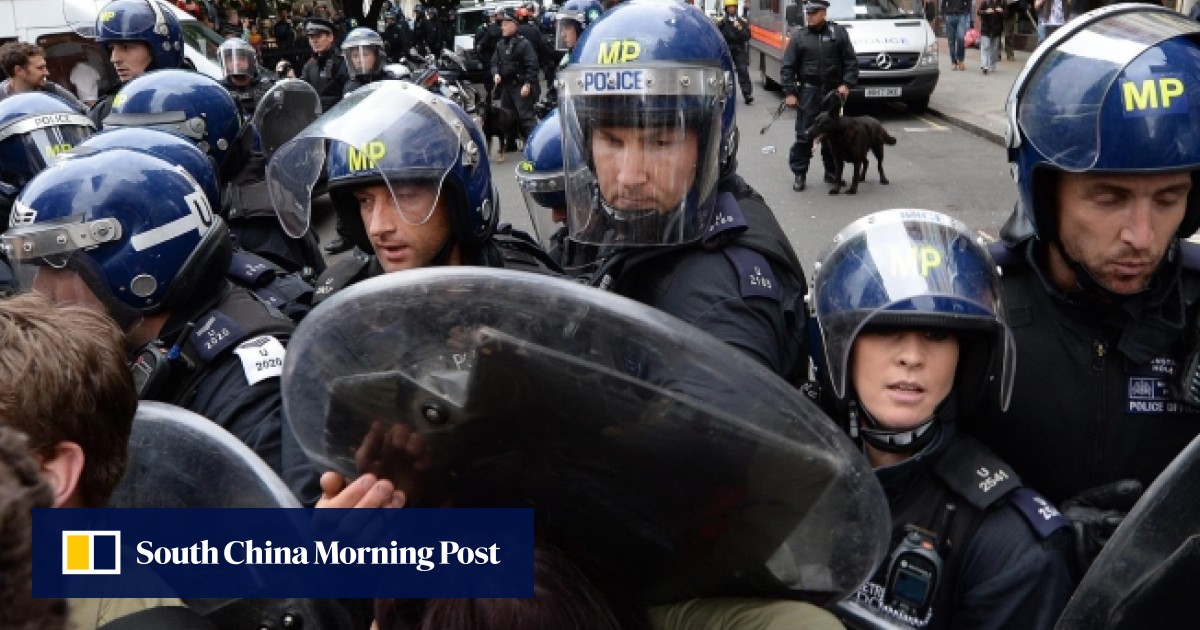 32 arrested in London as riot police clash with anti-G8 protesters ...