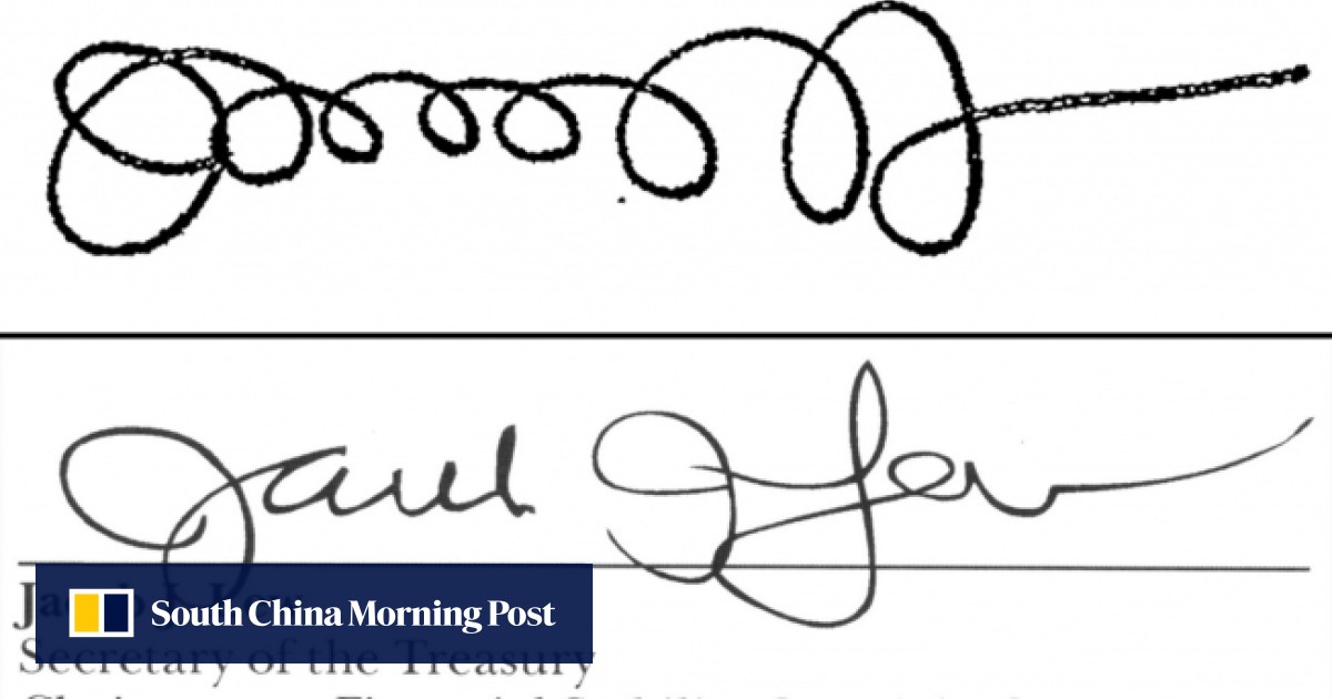 Treasury Secretary updates signature on US banknotes | South China ...