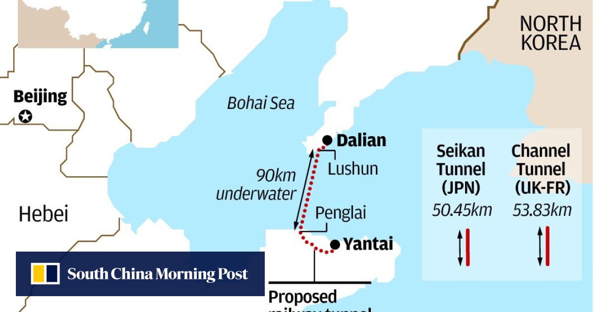 Plan to build world's longest undersea tunnel from Dalian to Yantai ...