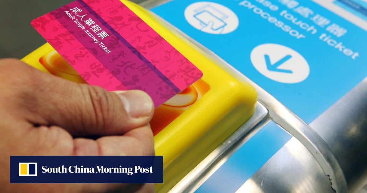 Smart cards to replace single-trip tickets on MTR | South China Morning ...