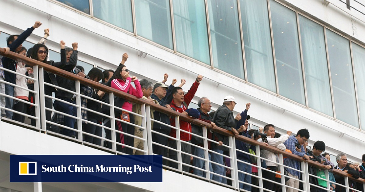 Passengers refuse to disembark after cruise liner skips one stop in ...