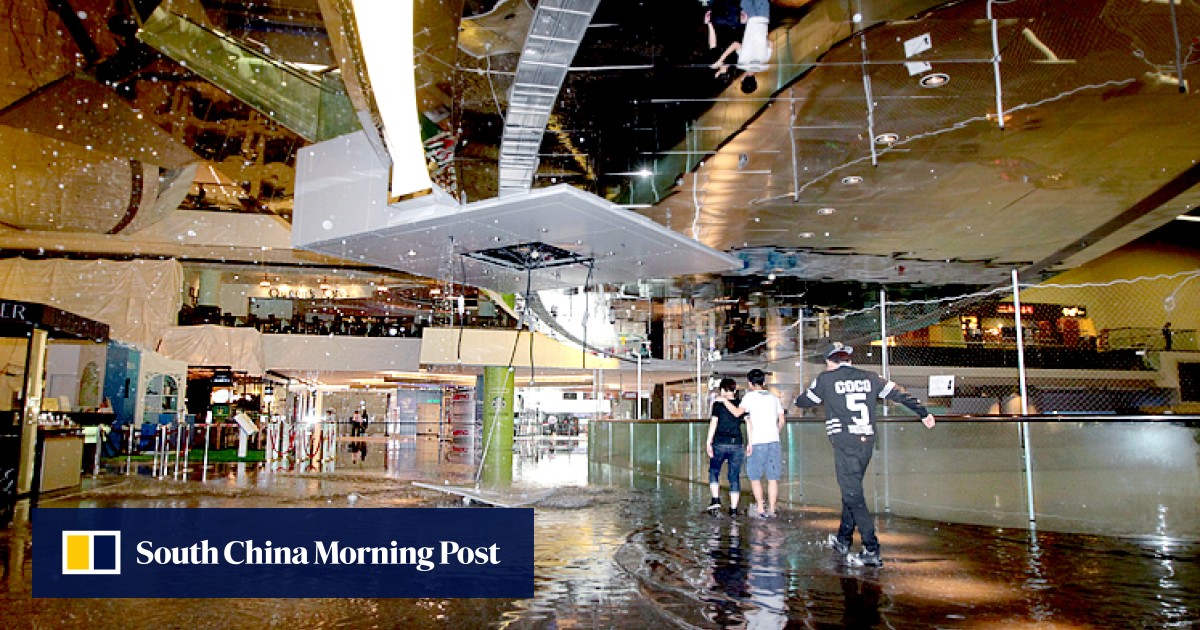 Black rainstorm leaves Festival Walk soaked and reeling from losses ...