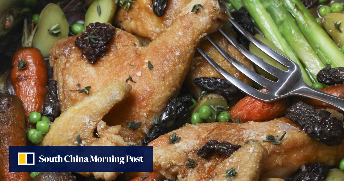 Recipes for spring: chicken with spring vegetables, and easy lemon ...