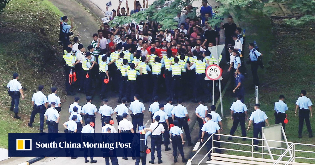Hong Kong police stage mock protest in 'major' training exercise for ...
