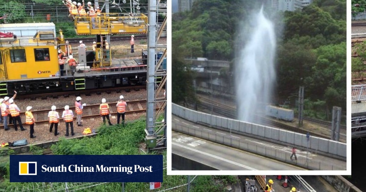 MTR trains delayed after water pipe bursts | South China Morning Post