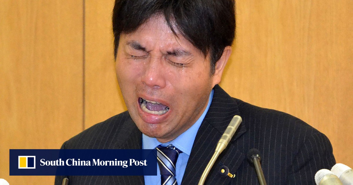 Crying Japanese politician who became internet sensation to quit over ...