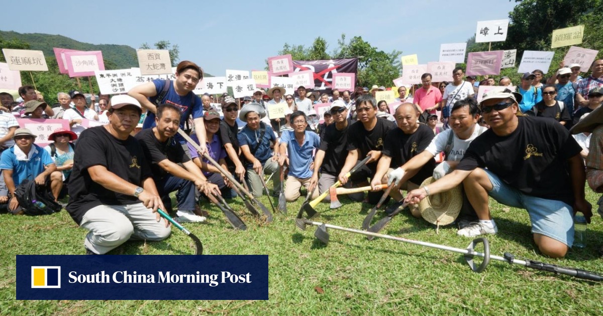 So Lo Pun villagers protest against unfair land treatment | South China ...