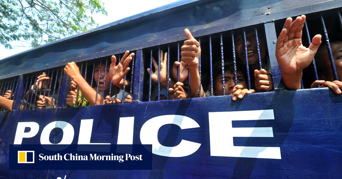 Angry scenes as students in Myanmar attend court over clashes | South ...