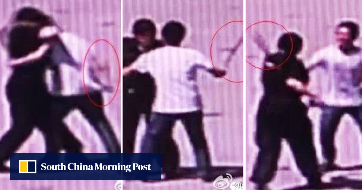 ‘Heroic’ Chinese policewoman wounded fighting machete-wielding suspect ...