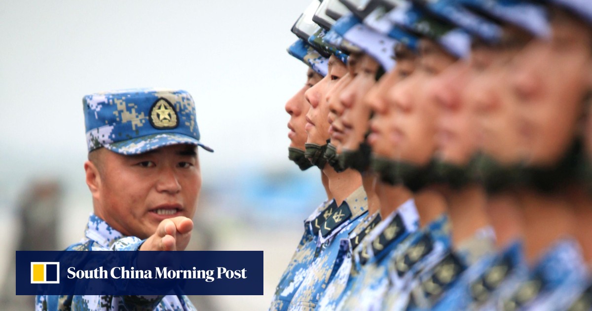 Chinese PLA sailor dubbed the 'Staring King' keeps eyes open without ...