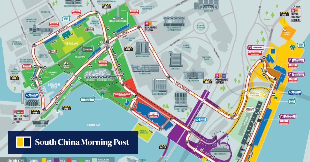 Singapore F1 Grand Prix circuit guide | South China Morning Post