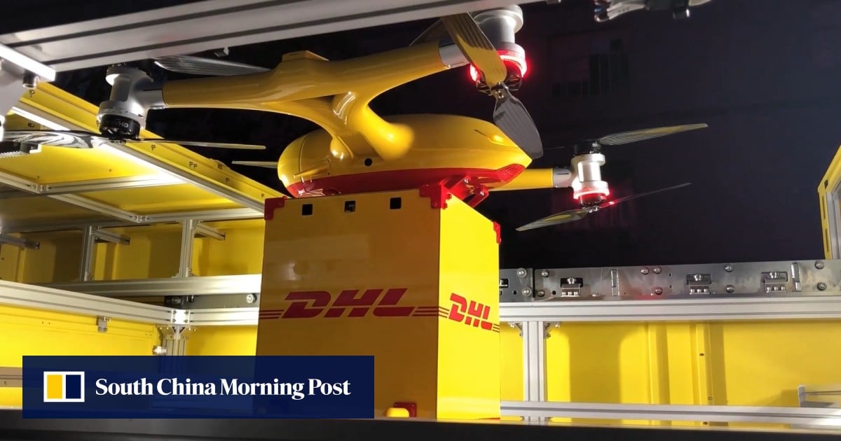 DHL drones make package deliveries in southern China | South China ...