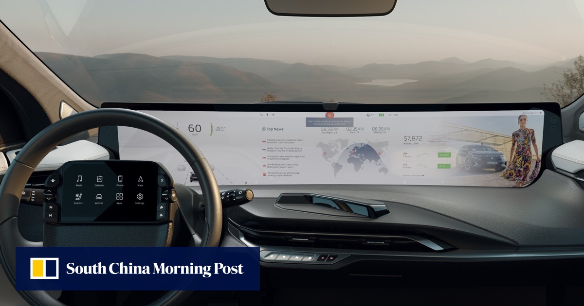 Chinese Tesla competitor Byton shows off car with massive screen ...
