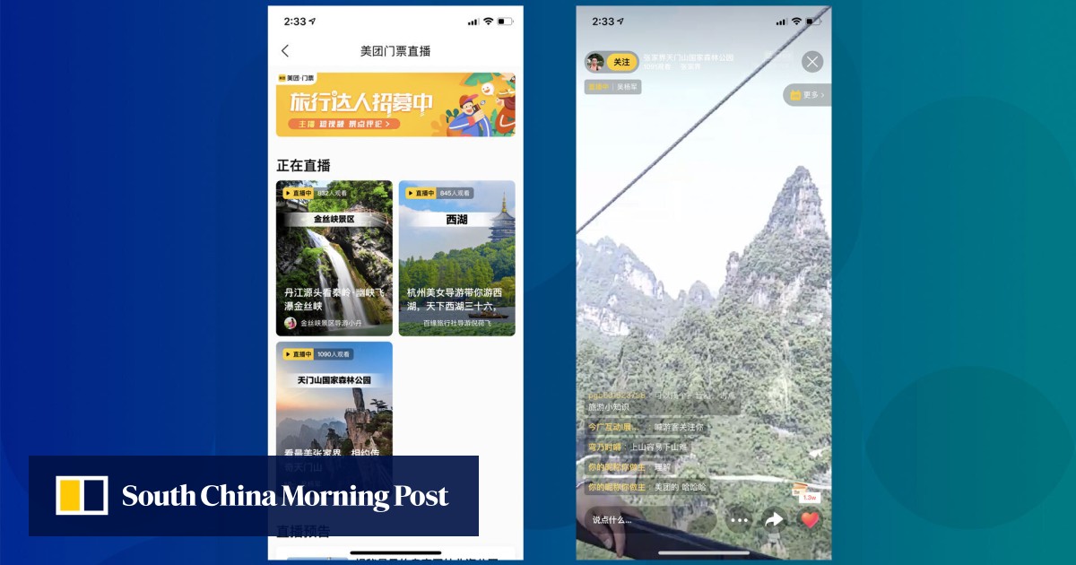 Meituan live streams vacation spots to lure people stuck at home ...