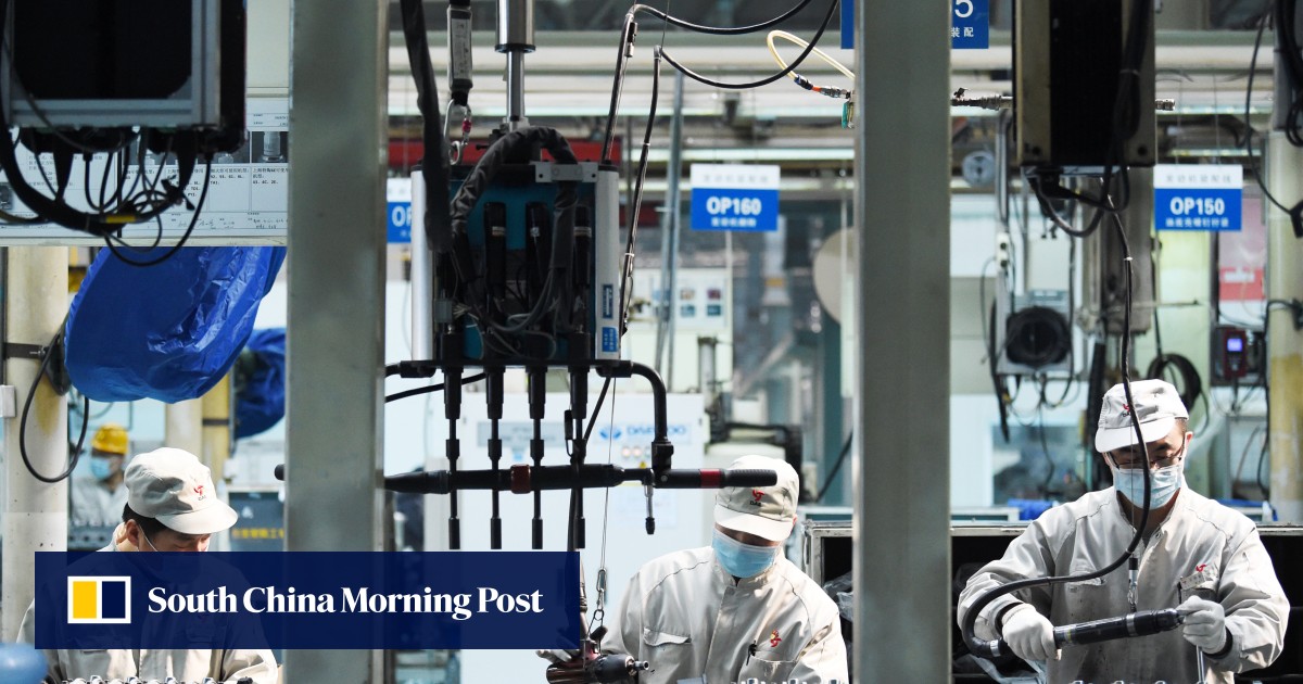 China’s manufacturing activity growth in March lowest in almost a year ...