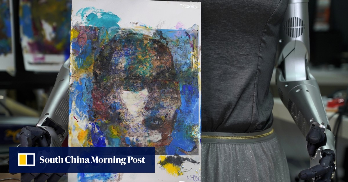 Humanoid robot’s NFT art sells for US$688,888 as frenzy in new market ...