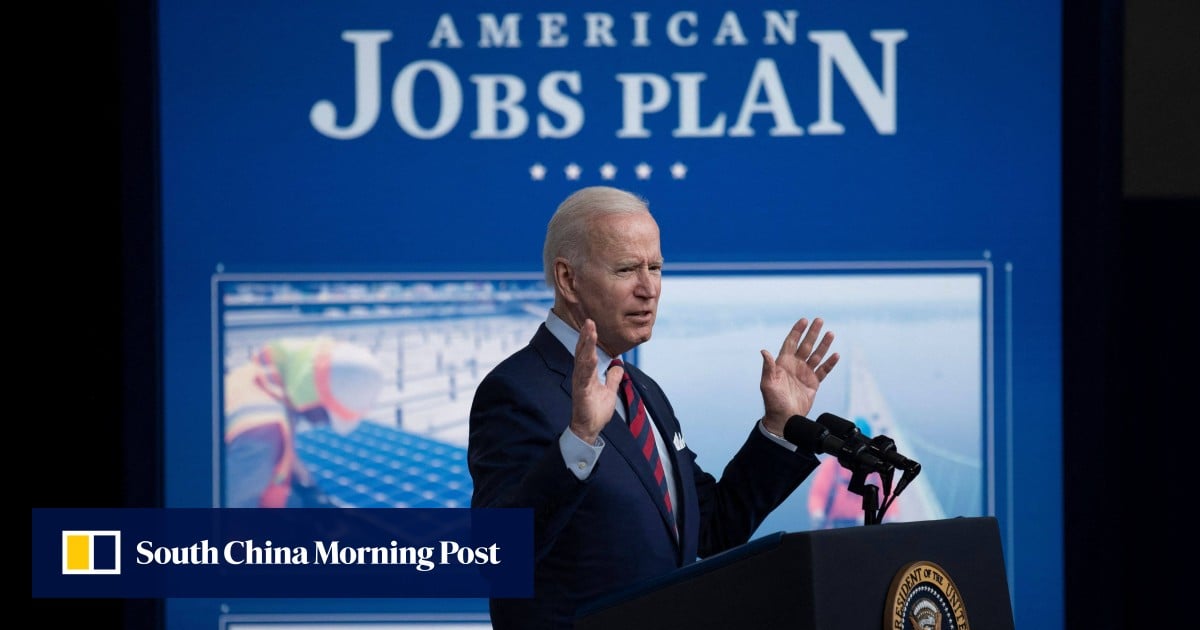 Joe Biden Says His Us 2 3 Trillion Infrastructure Plan Is Essential For