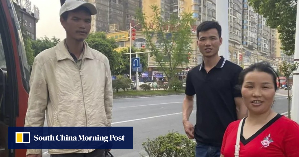 Man forced to work at illegal factory for a decade reunited with family ...