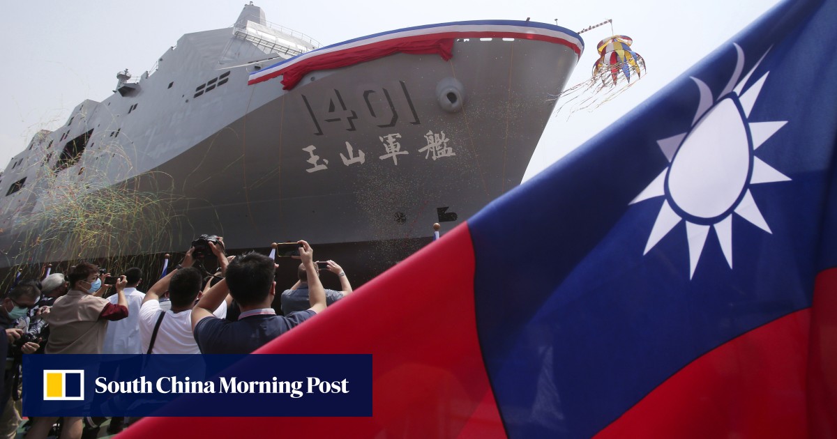 Taiwan launches amphibious transport dock to meet defence needs in ...
