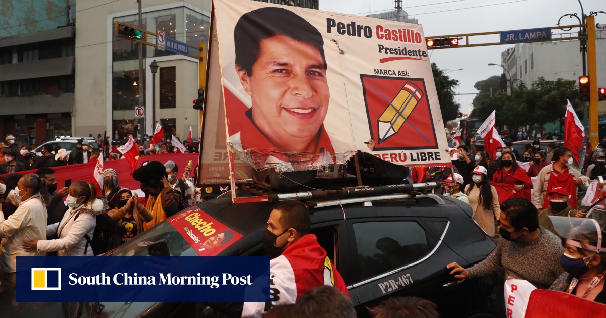 Peru’s socialist party chief Pedro Castillo cites ‘victory’ as vote ...