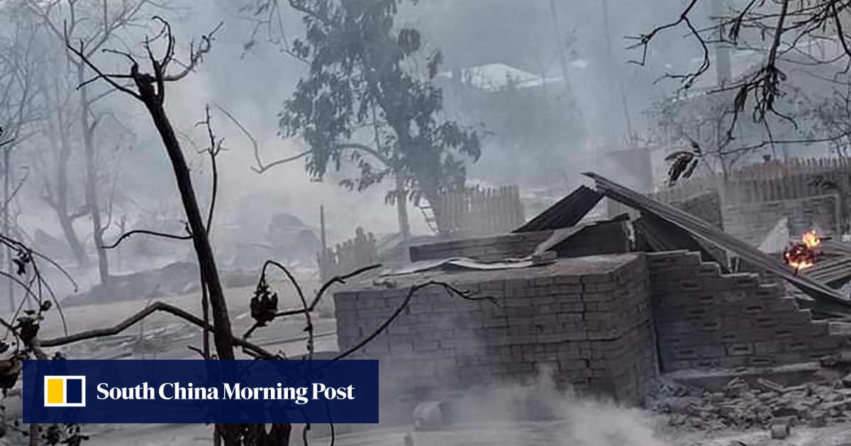 Myanmar village burned after fighting as residents blame security ...