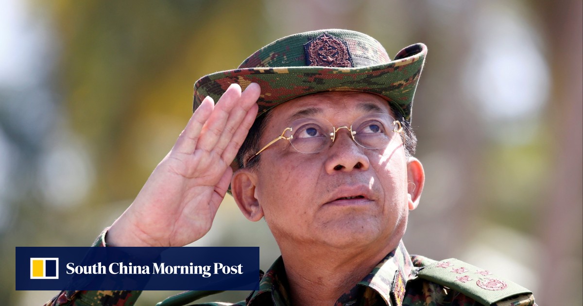 Myanmar junta leader Min Aung Hlaing leaves for Russia security ...