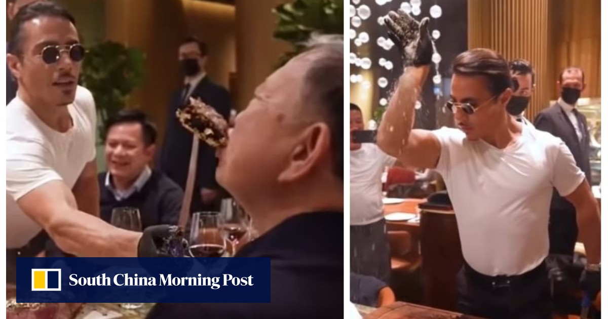 Salt Bae hand-fed a Vietnamese minister US$2,000 gold-covered steak in ...