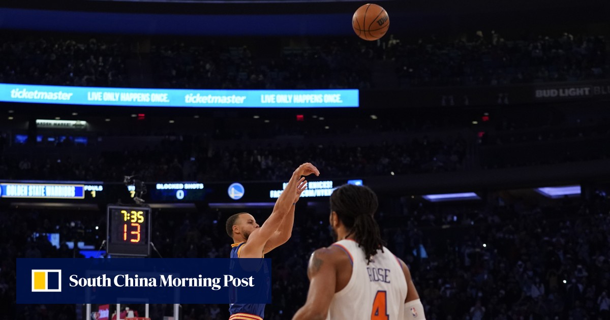 3-point king Stephen Curry makes NBA history as Warriors top New York ...
