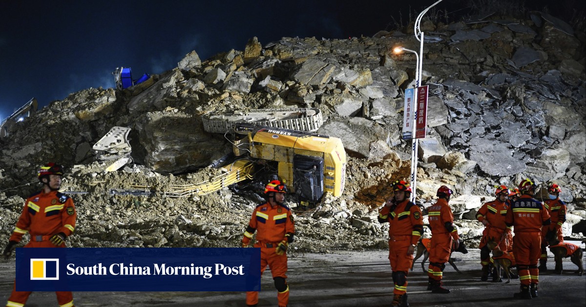 14 dead in Chinese construction site landslide | South China Morning Post