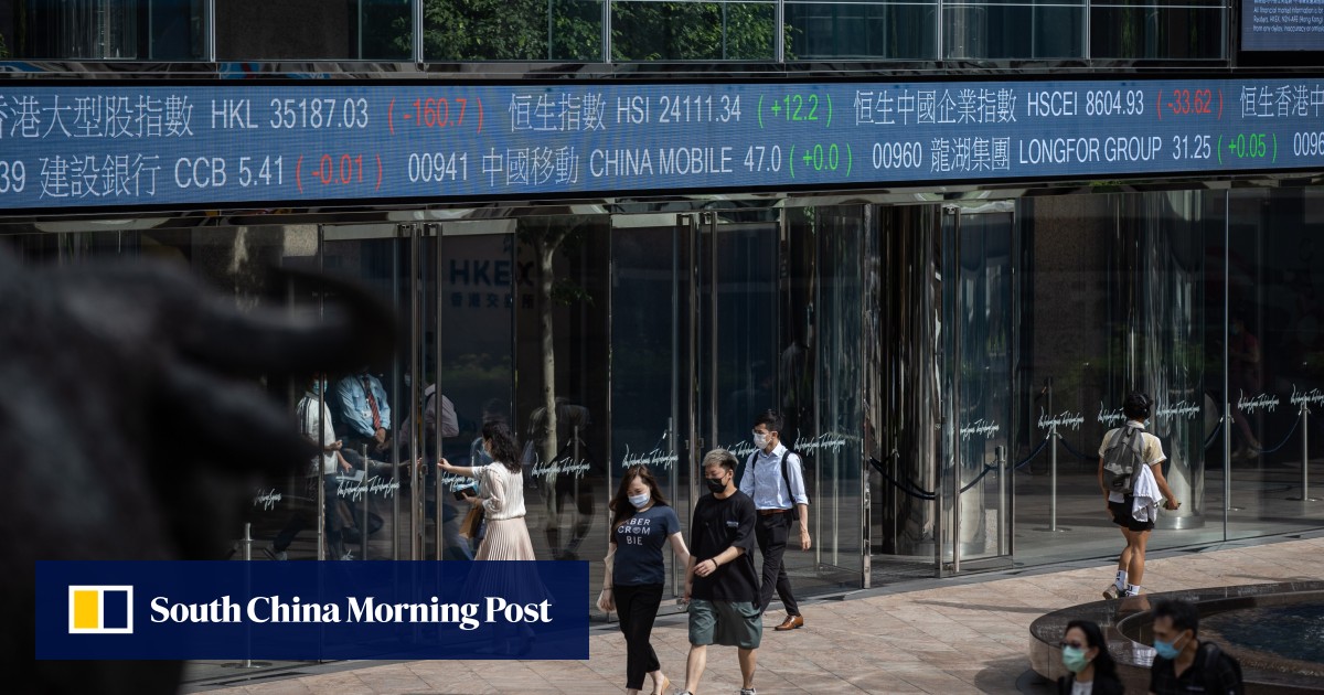 Alibaba drags tech stocks lower in Hong Kong on overhang concerns while ...