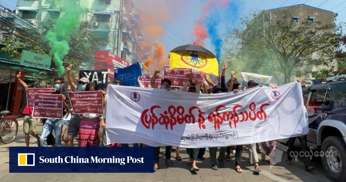 How Myanmar’s Gen Z flash mobs evade soldiers to protest against junta ...
