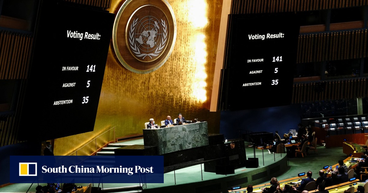 UN votes to condemn Russian invasion of Ukraine, but China again stays ...