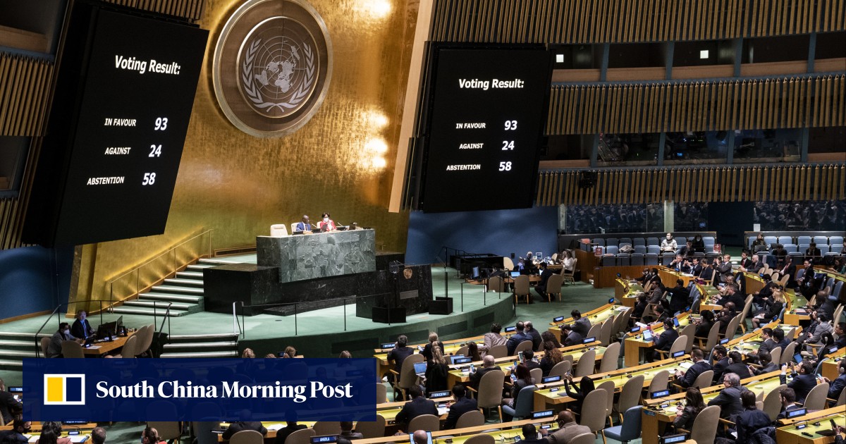Ukraine war: UN General Assembly suspends Russia from top human rights ...