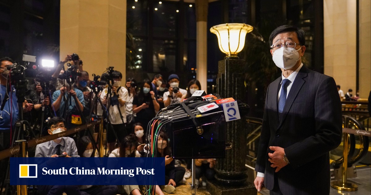 Hong Kong chief executive election 2022: John Lee secures about 700 ... Hong Kong chief executive election 2022: John Lee secures about 700 ...