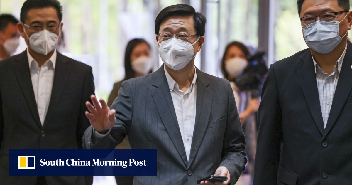 Hong Kong chief executive election 2022: ‘John Lee’s campaign team mull ... Hong Kong chief executive election 2022: ‘John Lee’s campaign team mull ...