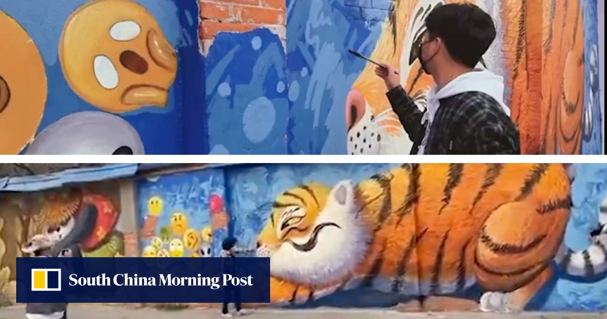 Labour of love: artist transforms rundown Chengdu alleyway with murals ...